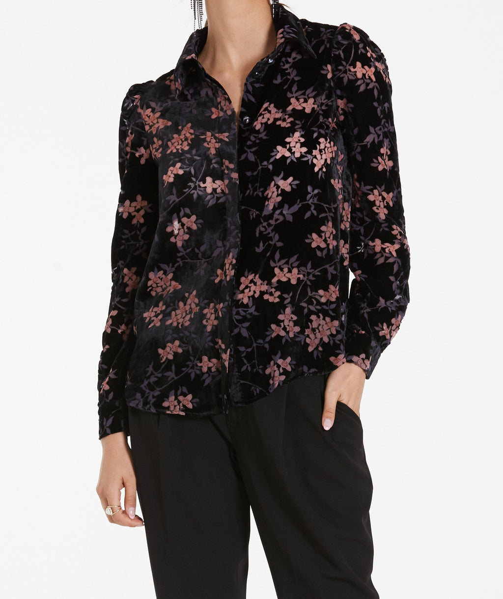 JAYLAH long sleeve shirt in cherry blossom burnout – Another Love